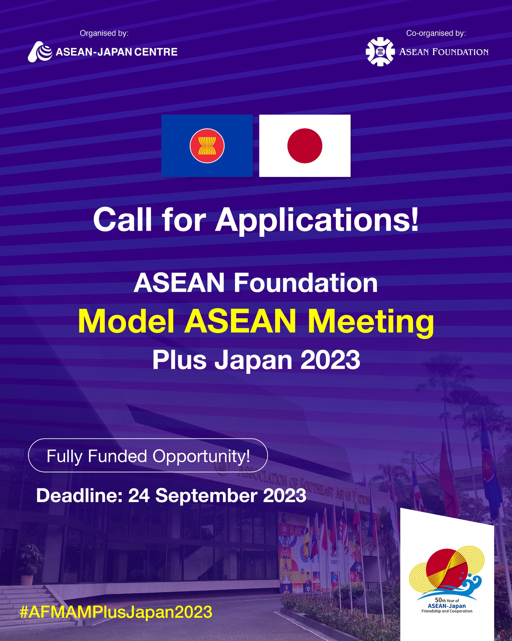 ASEAN FOUNDATION MODEL ASEAN MEETING Plus Japan 2023 - Sala