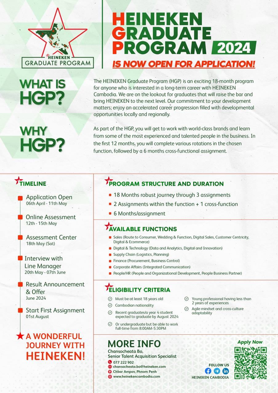 HEINEKEN Graduate Program are calling out for fresh graduates and young ...