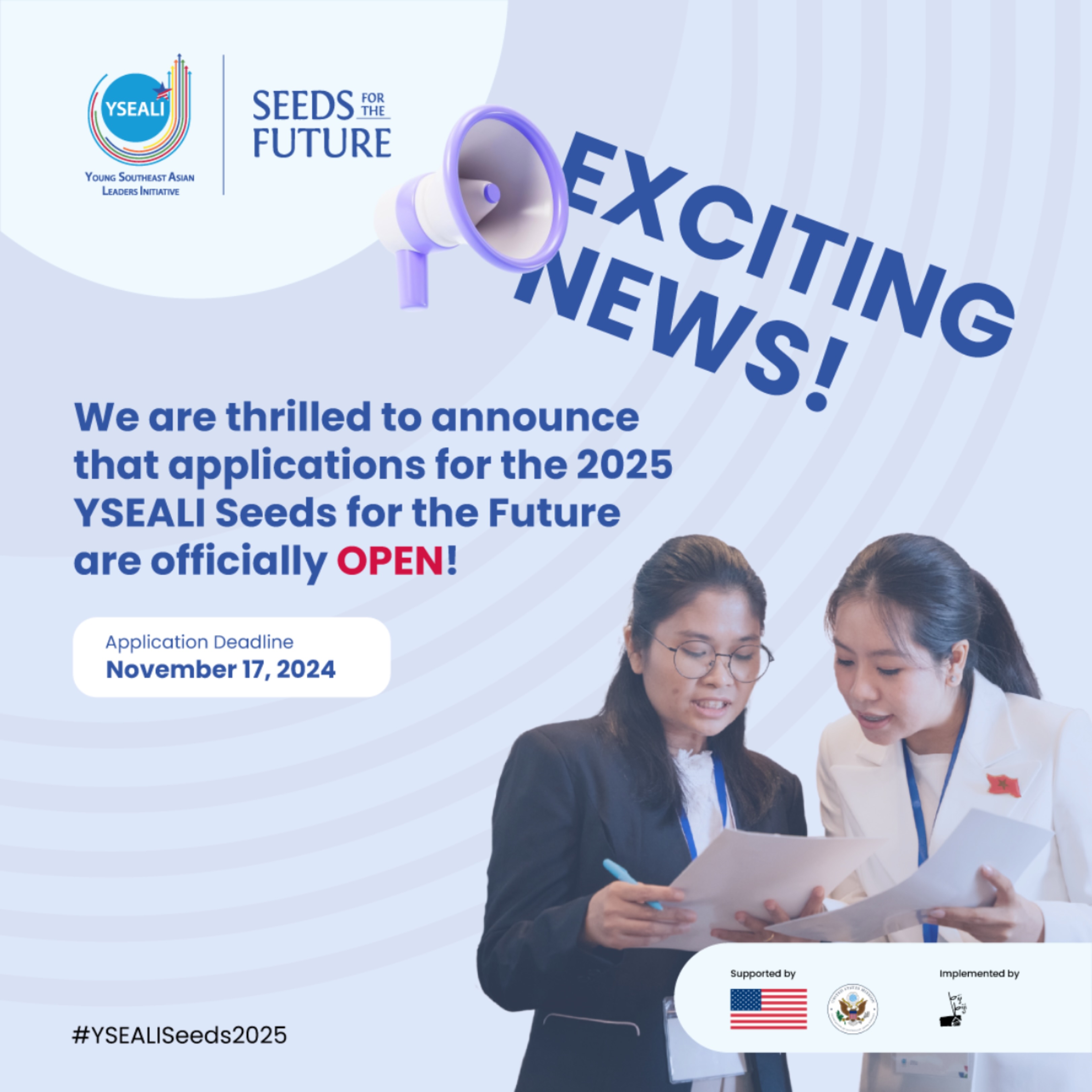 YSEALI Seeds for the Future Program Opportunity - Sala