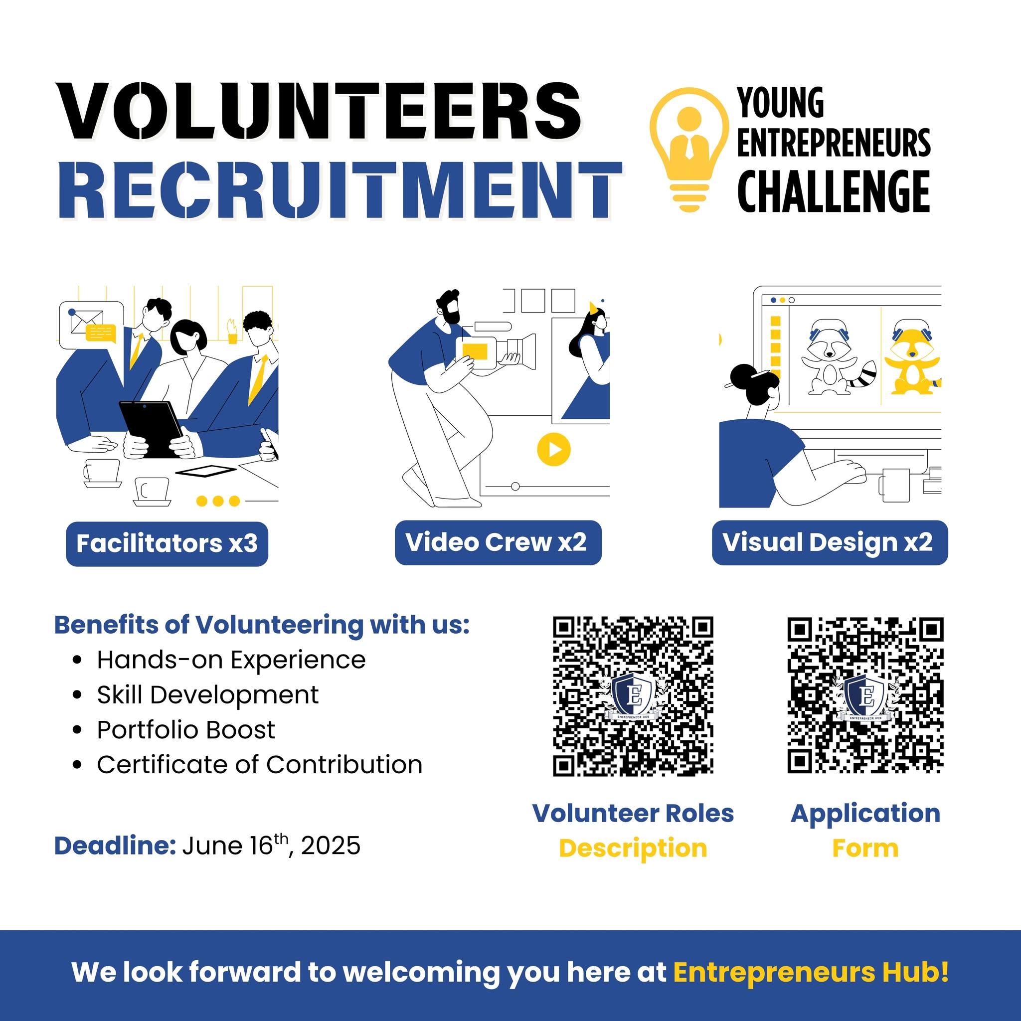 Volunteer opportunities in the Young Entrepreneurs Challenge 2025 ...