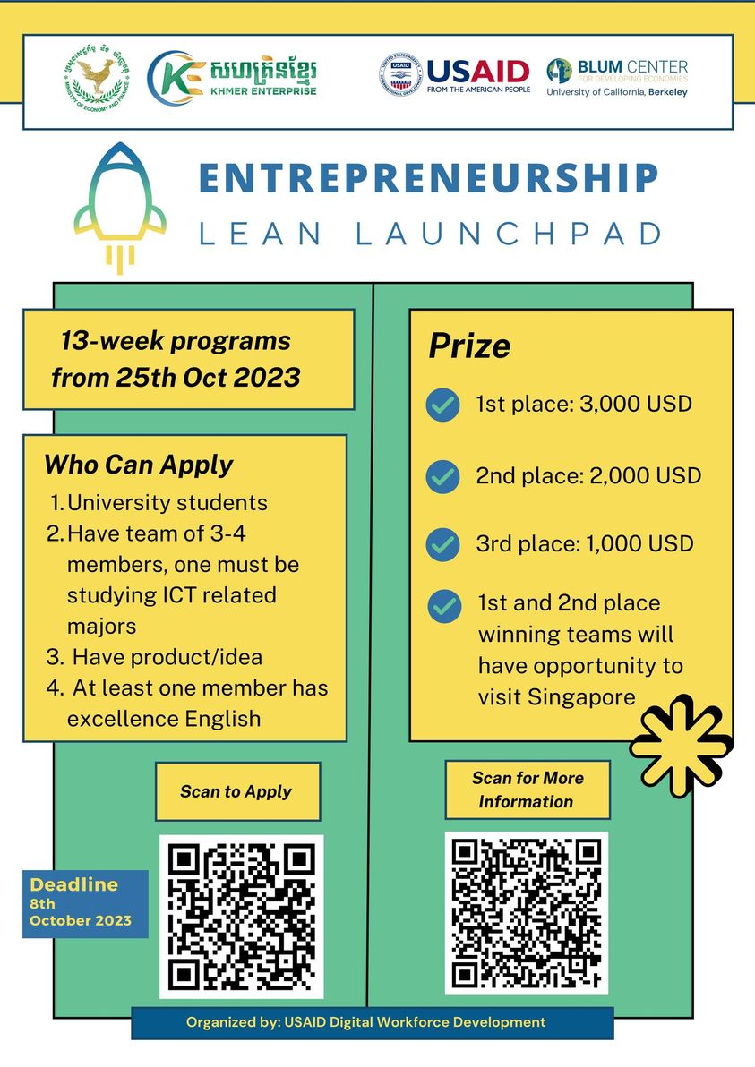 Entrepreneurship Lean Launchpad - Sala